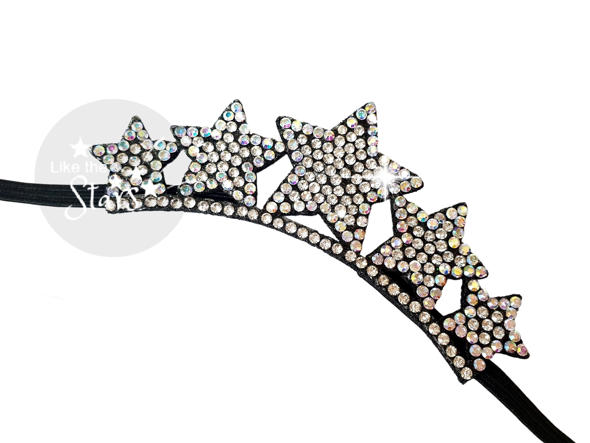 Black Stars Crystal Crown Headband – Like The Stars